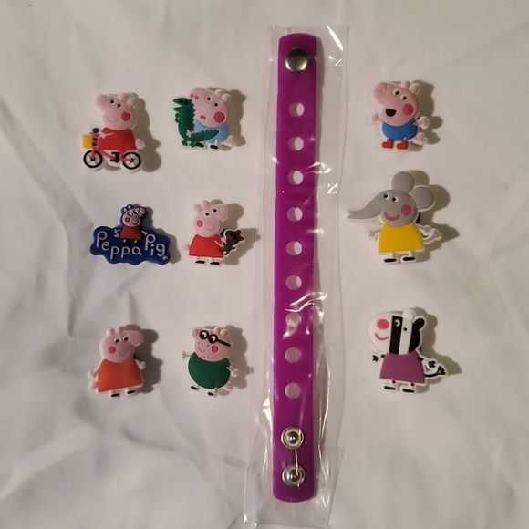 Adorable Things | Accessories | New9 Piece Peppa Pig Croc Charm Jibbitz ...